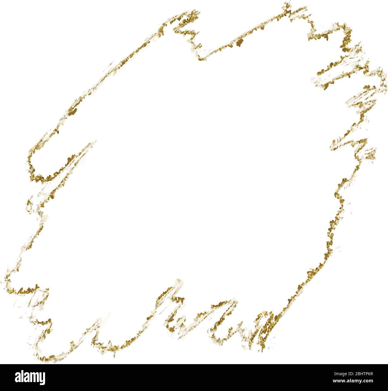 Vector illustration hand drawing gold brush stroke paint background for ...