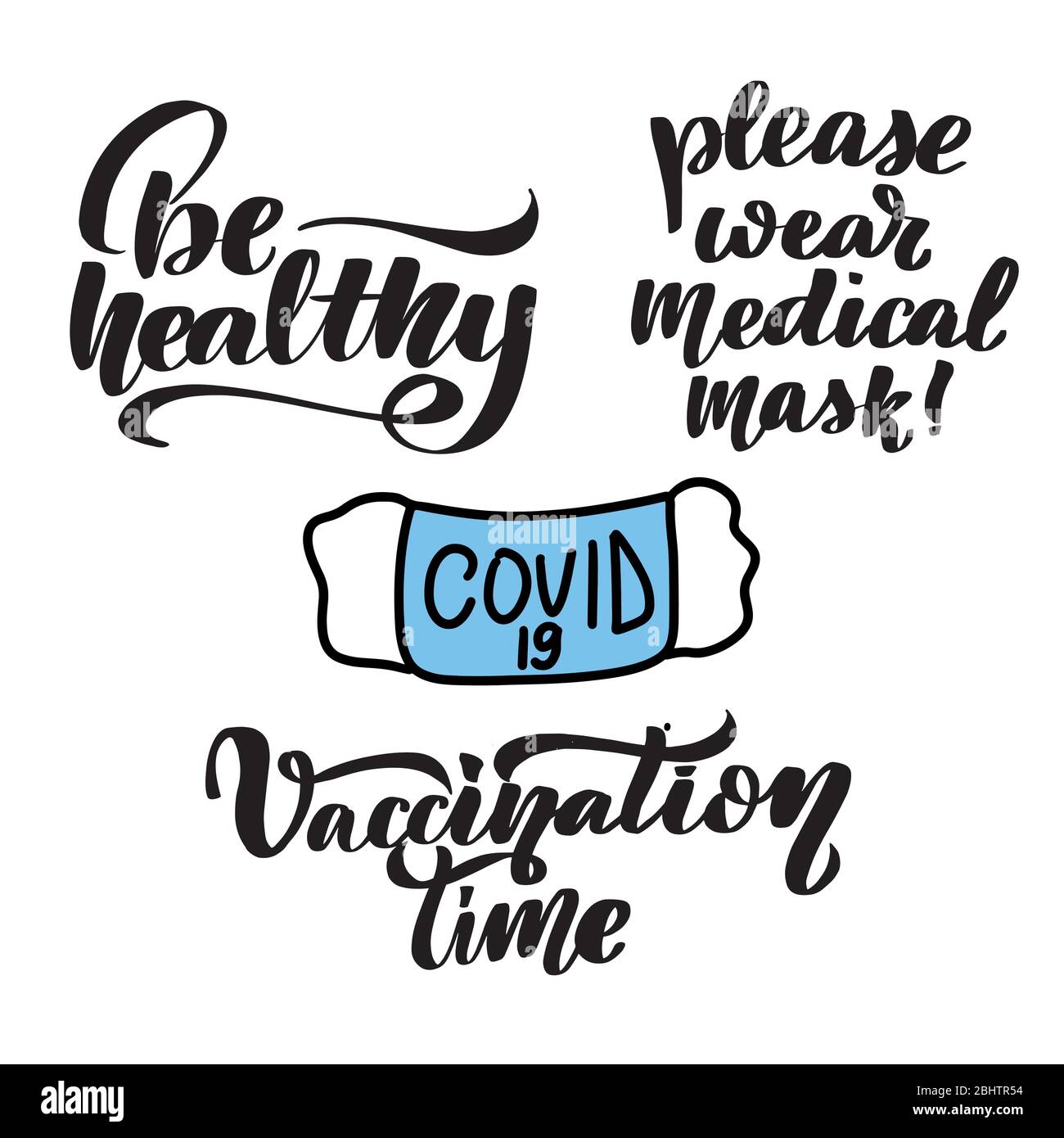 Vector calligraphy illustration isolated on white background Stock ...