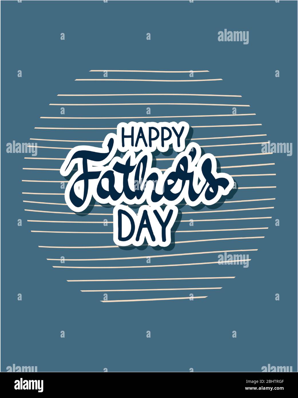 Happy fathers day card over blue and white background, colorful design ...