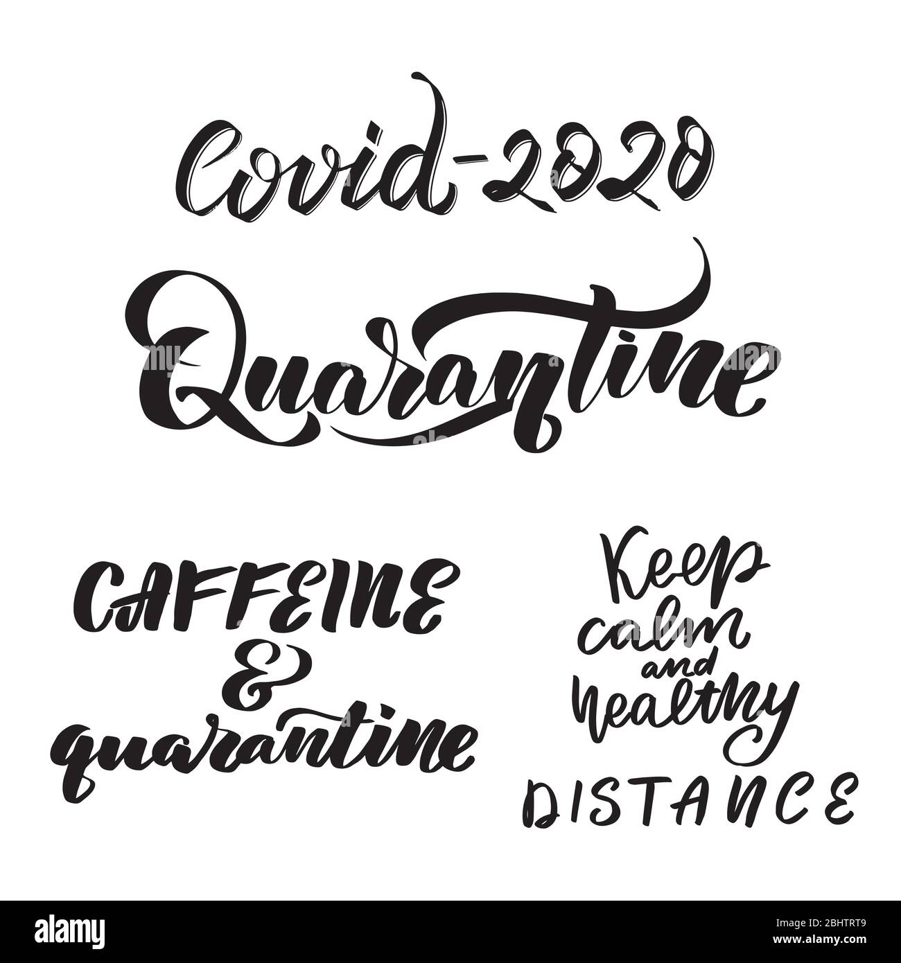 Vector calligraphy illustration isolated on white background Stock ...