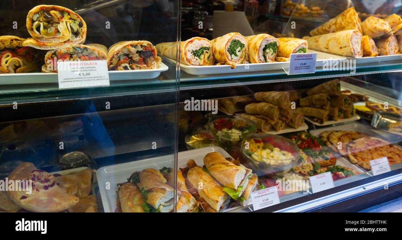 Variety of fresh cooked fast food dishes suited to every fancy on ...