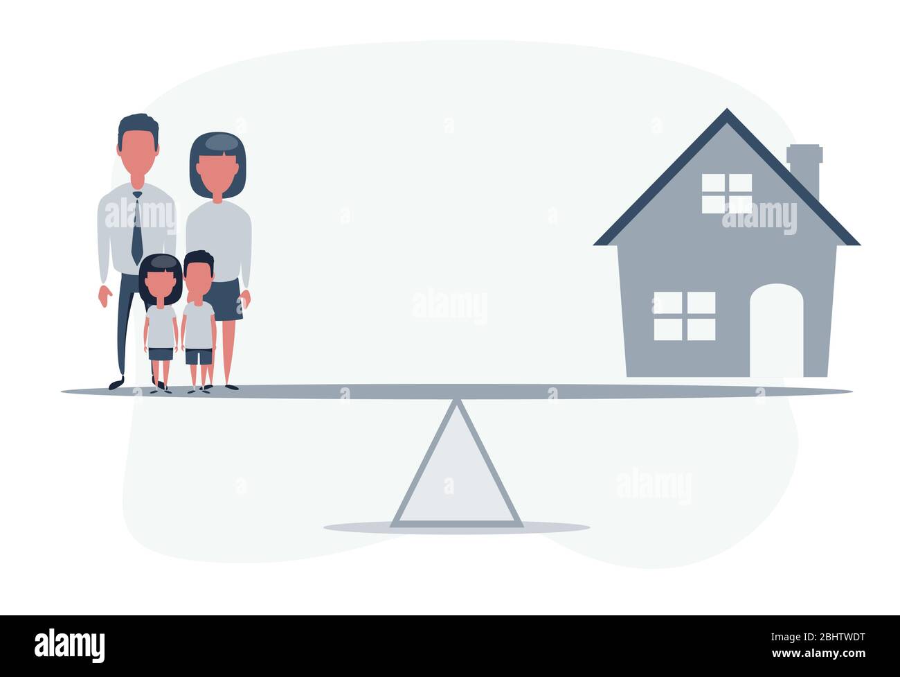 Mother daughter relation family vector hi-res stock photography and ...