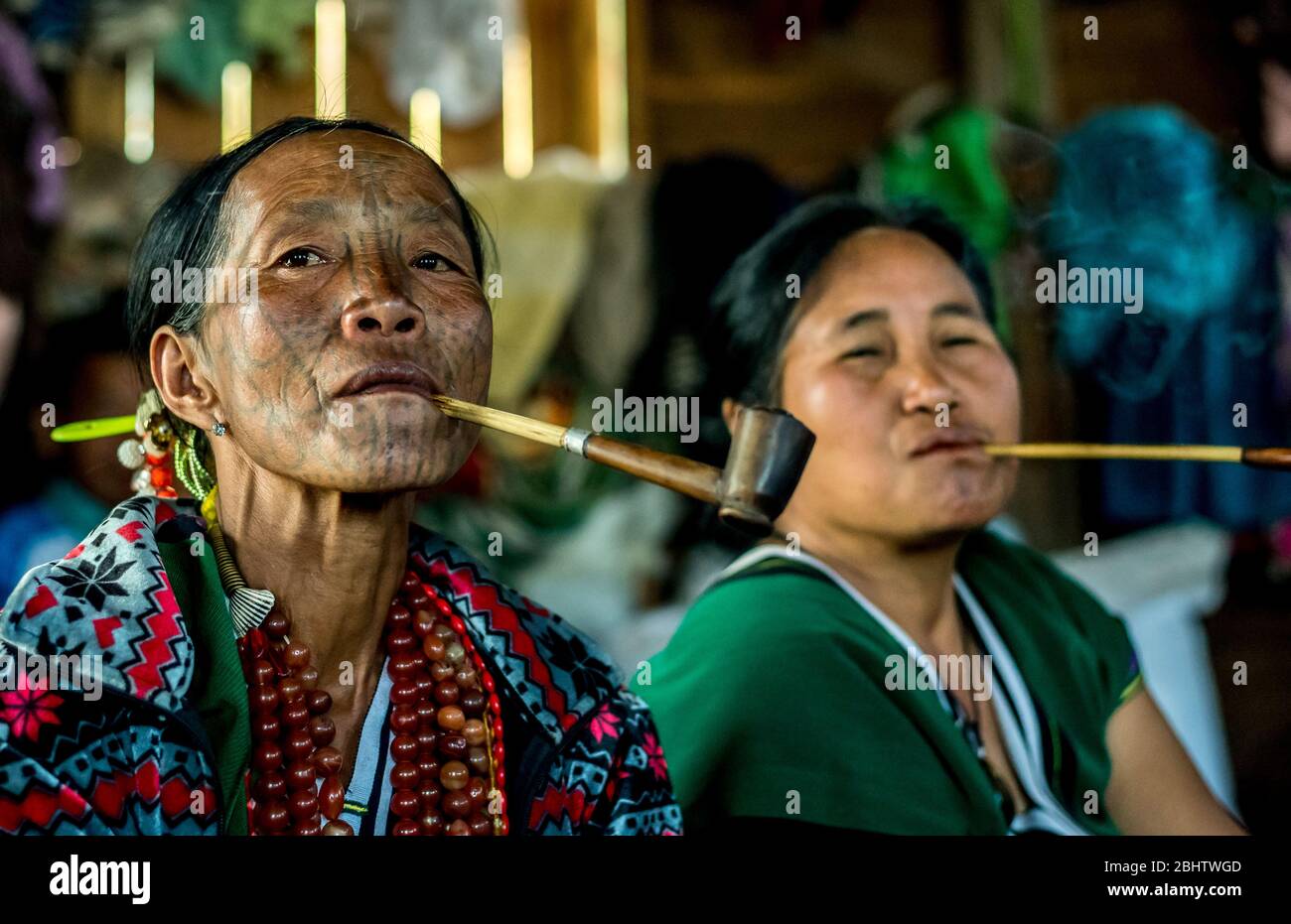 Ethnic Chin party, Mindat, Myanmar Stock Photo - Alamy