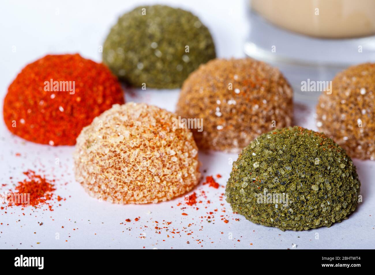 homemade sugar candies isolated on white background Stock Photo - Alamy