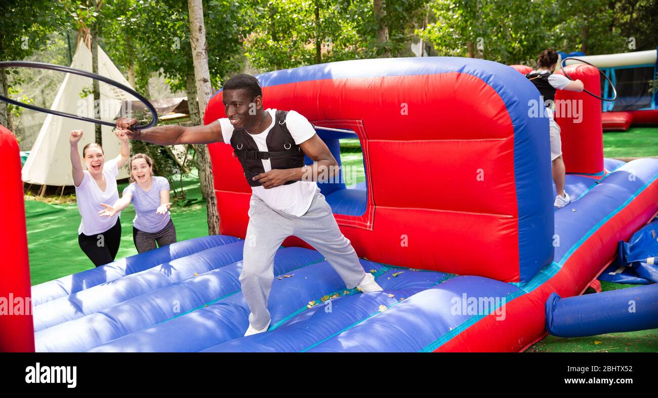 Two african men contest hi-res stock photography and images - Alamy