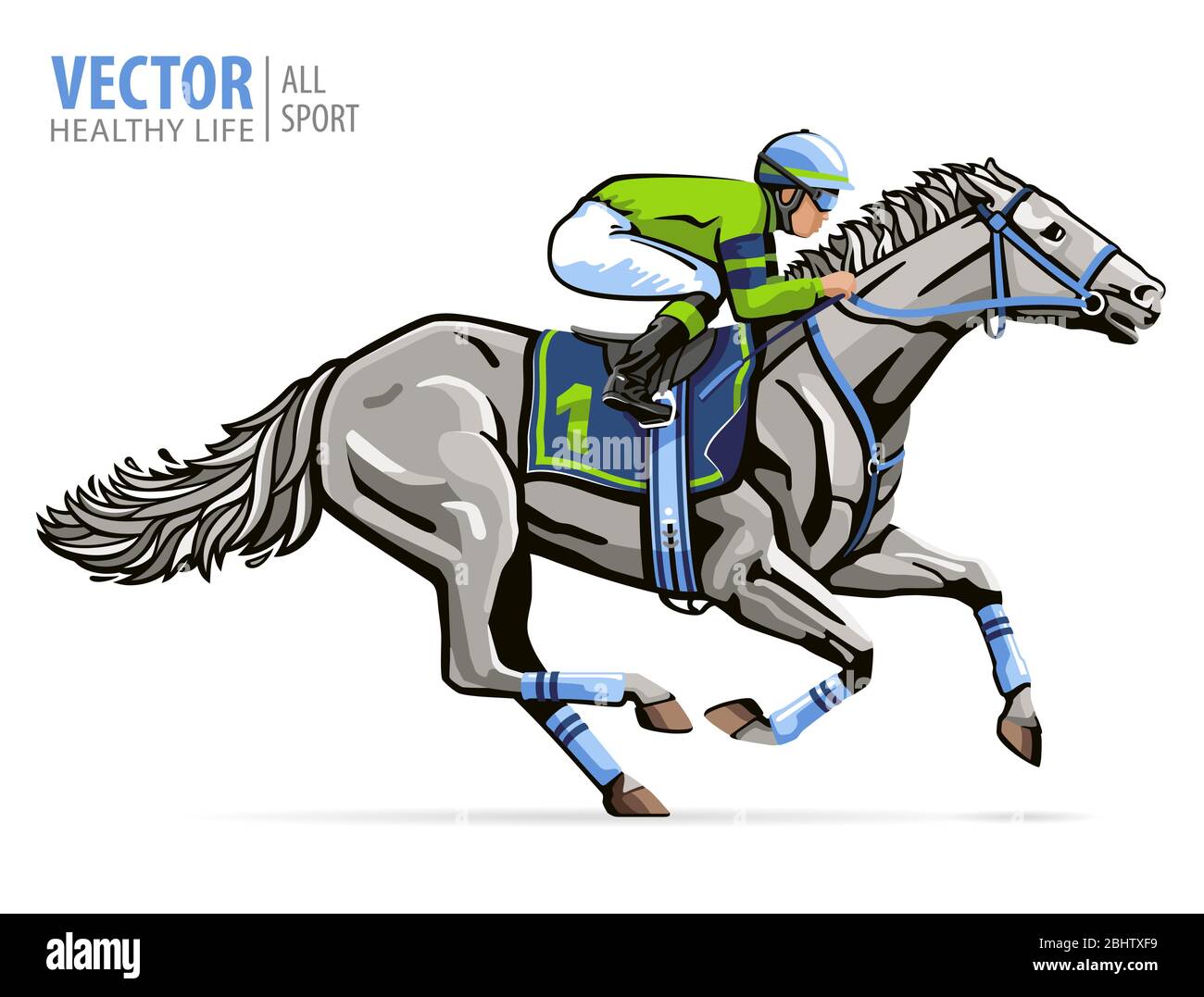 Horse Racing Vector