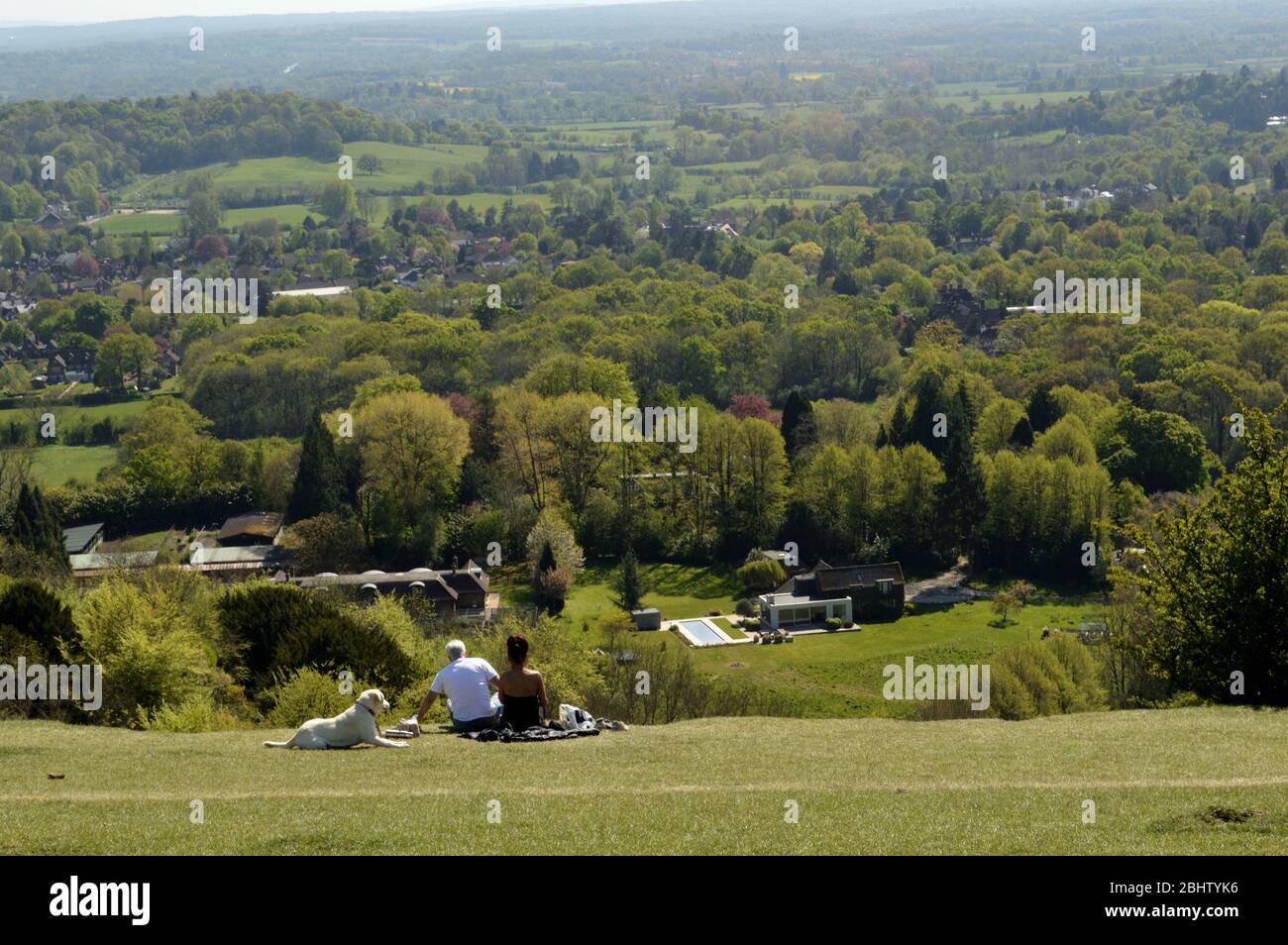 Views of Reigate hill Stock Photo - Alamy