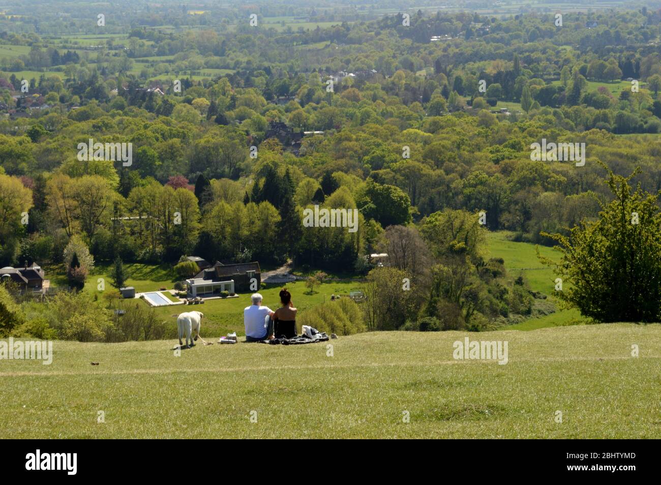 Views of Reigate hill Stock Photo - Alamy