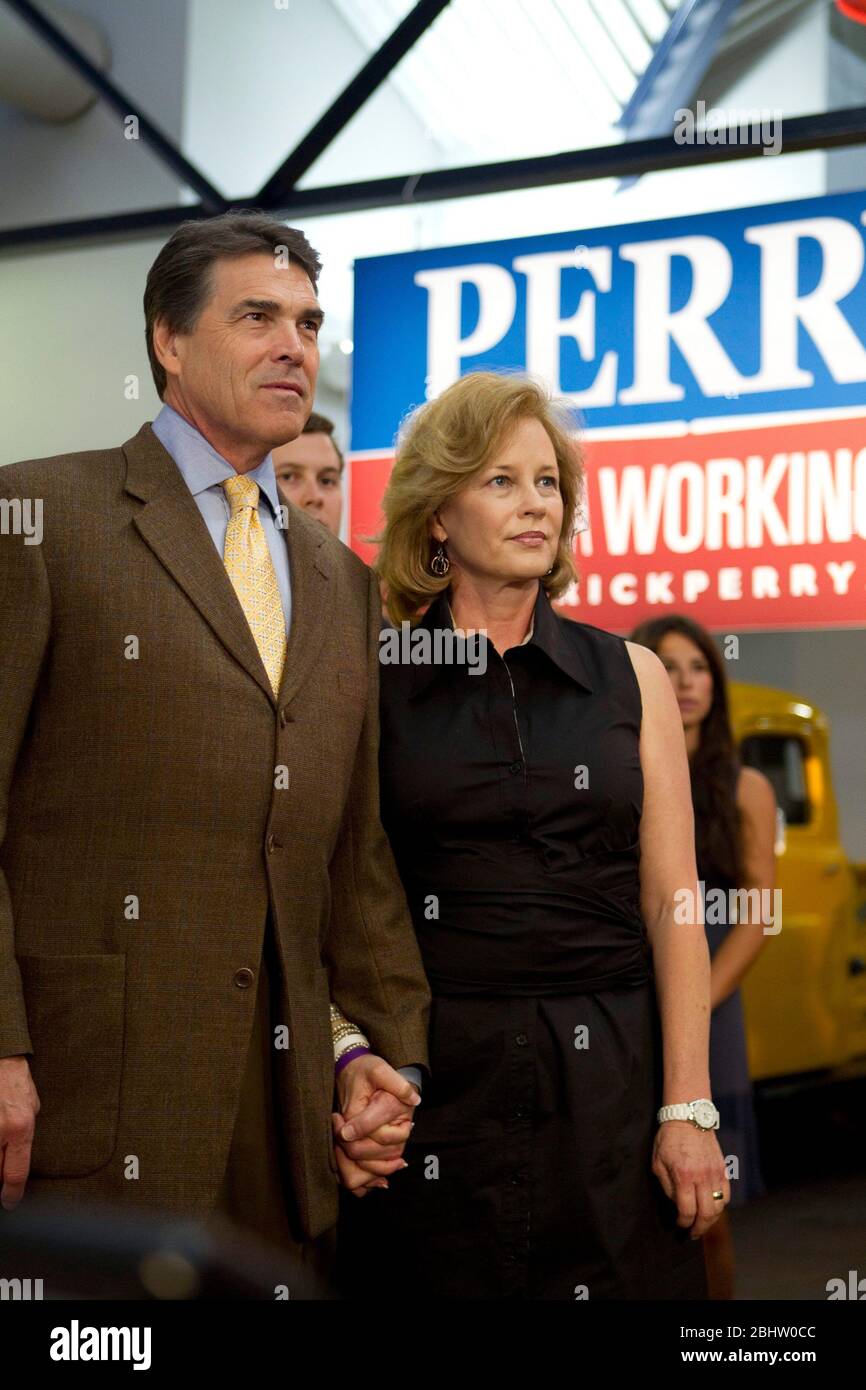 Walcott, Iowa USA, August 16, 2011: Texas governor and Republican ...