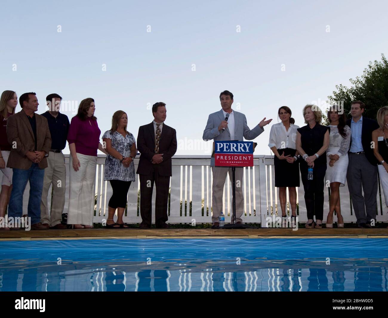 Cedar Rapids, Iowa USA, August 15, 2011: Presidential hopeful Texas ...