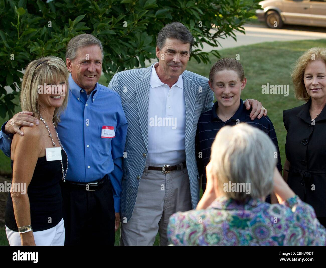 Cedar Rapids, Iowa USA, August 15, 2011: Presidential hopeful Texas ...