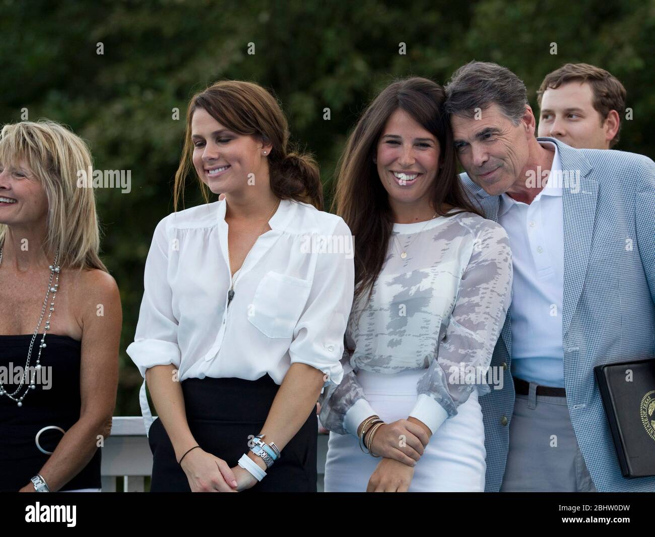 Cedar Rapids Iowa USA, August 15 2011: Presidential hopeful Texas ...
