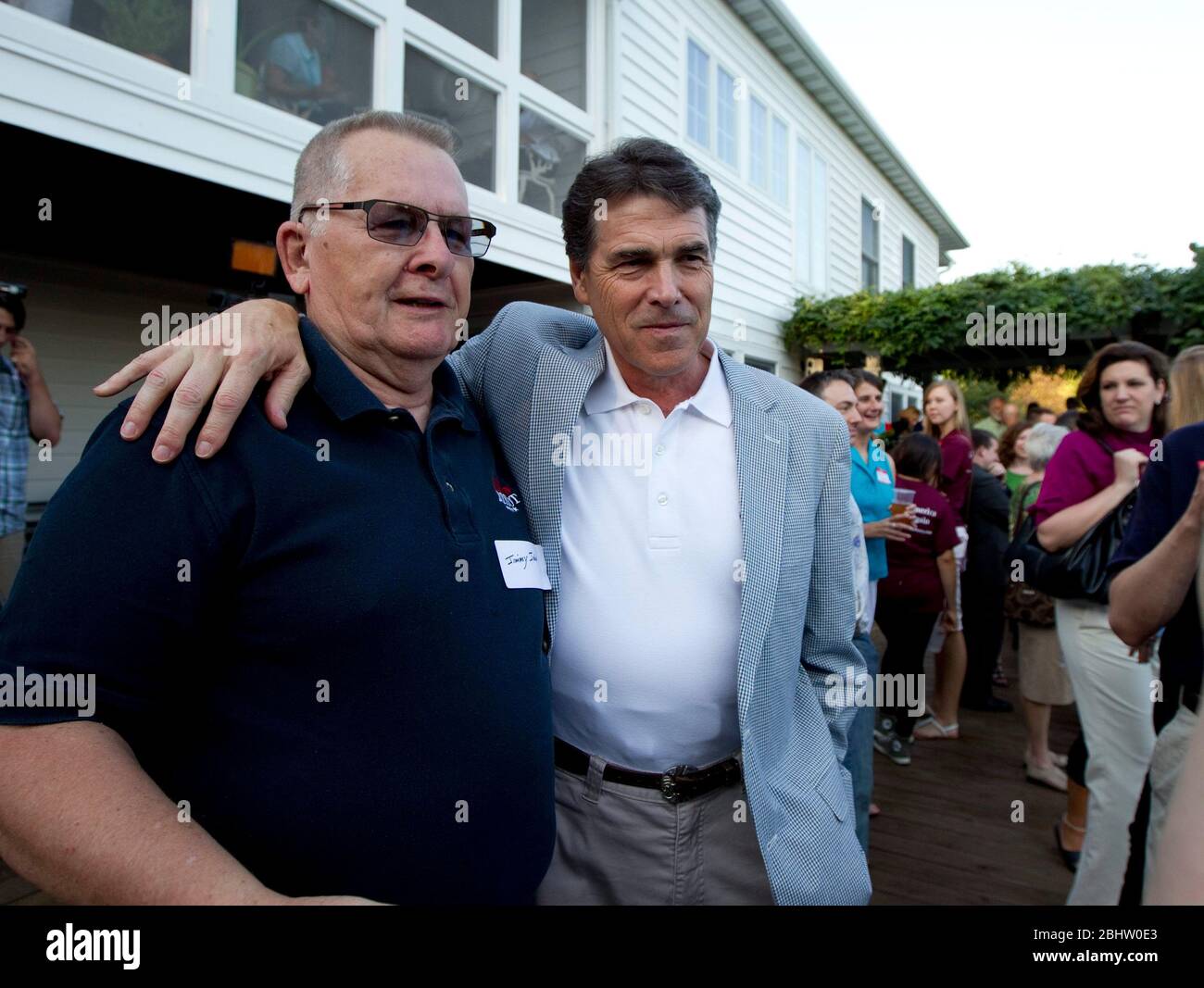 Cedar Rapids, Iowa USA, August 15, 2011: Presidential hopeful Texas ...