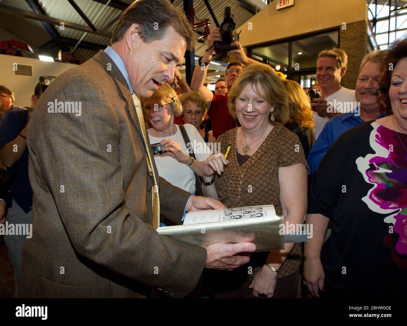 Walcott Iowa USA, August 16, 2011: Texas Governor and presidential ...