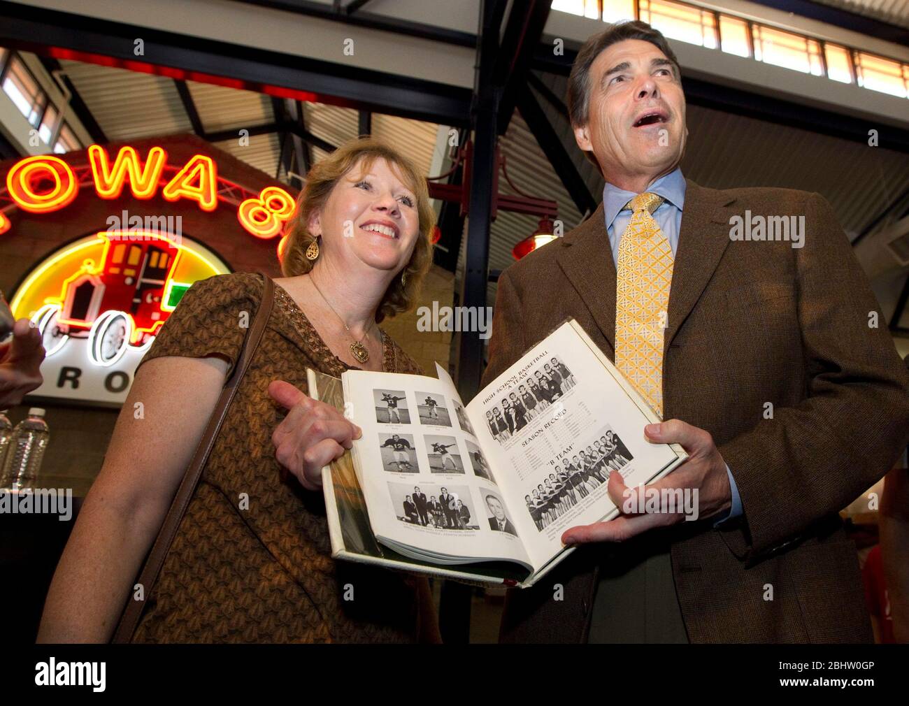 Walcott Iowa USA, August 16, 2011: Texas Governor and presidential ...