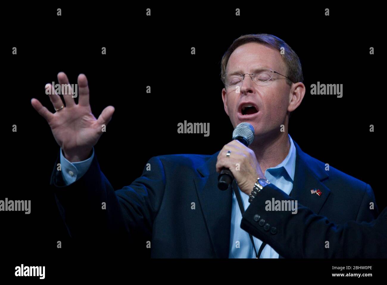 Houston Texas USA, August 6 2011: Tony Perkins, President of the Family ...