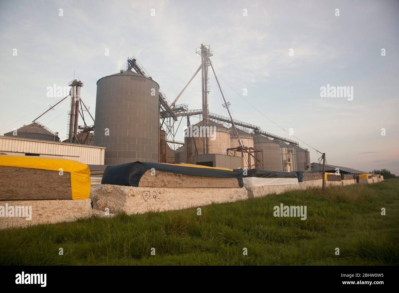 Cotton modules covered with tarps hi-res stock photography and images ...