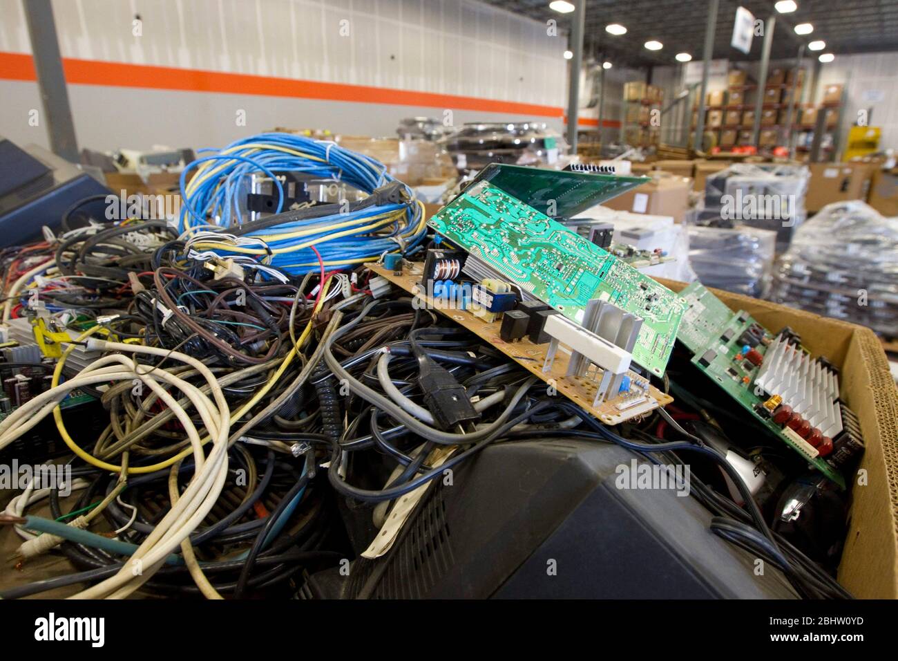 Recycler of outdated electronics hi-res stock photography and images ...