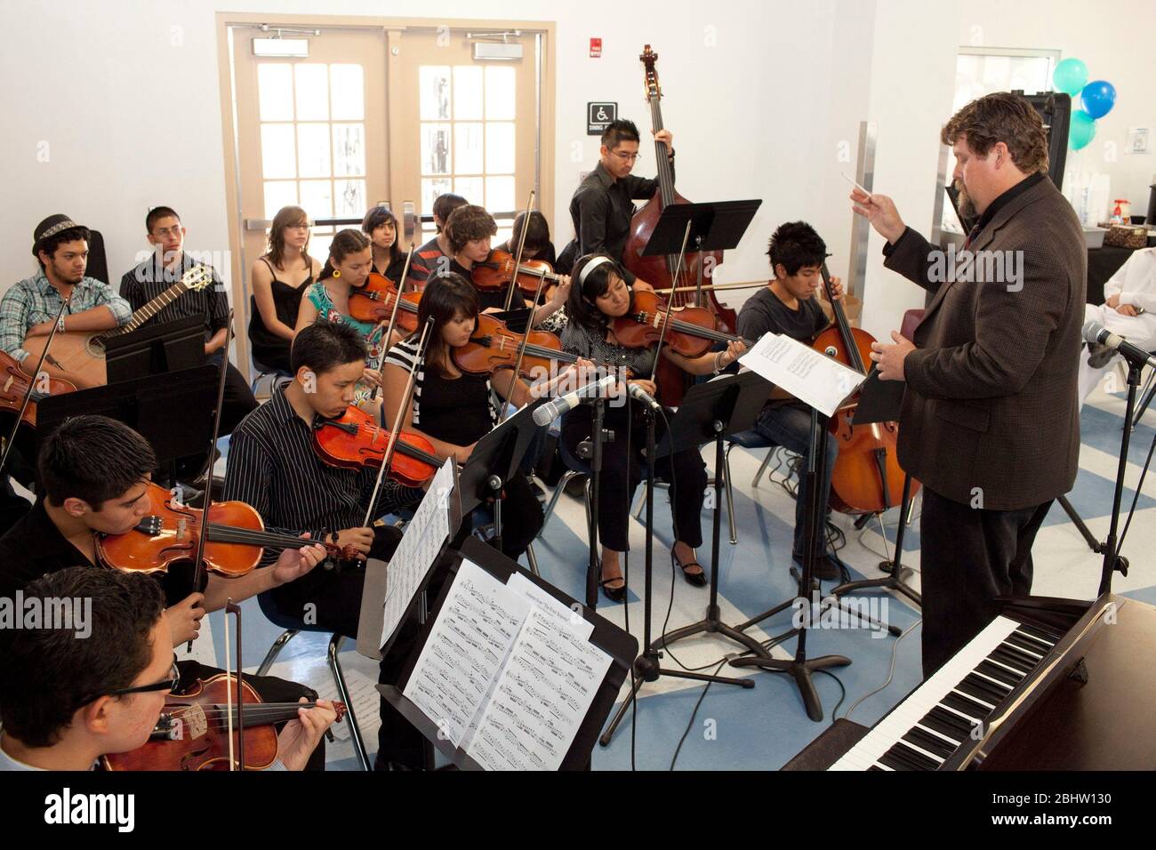 Students practicing school play hi-res stock photography and images - Alamy
