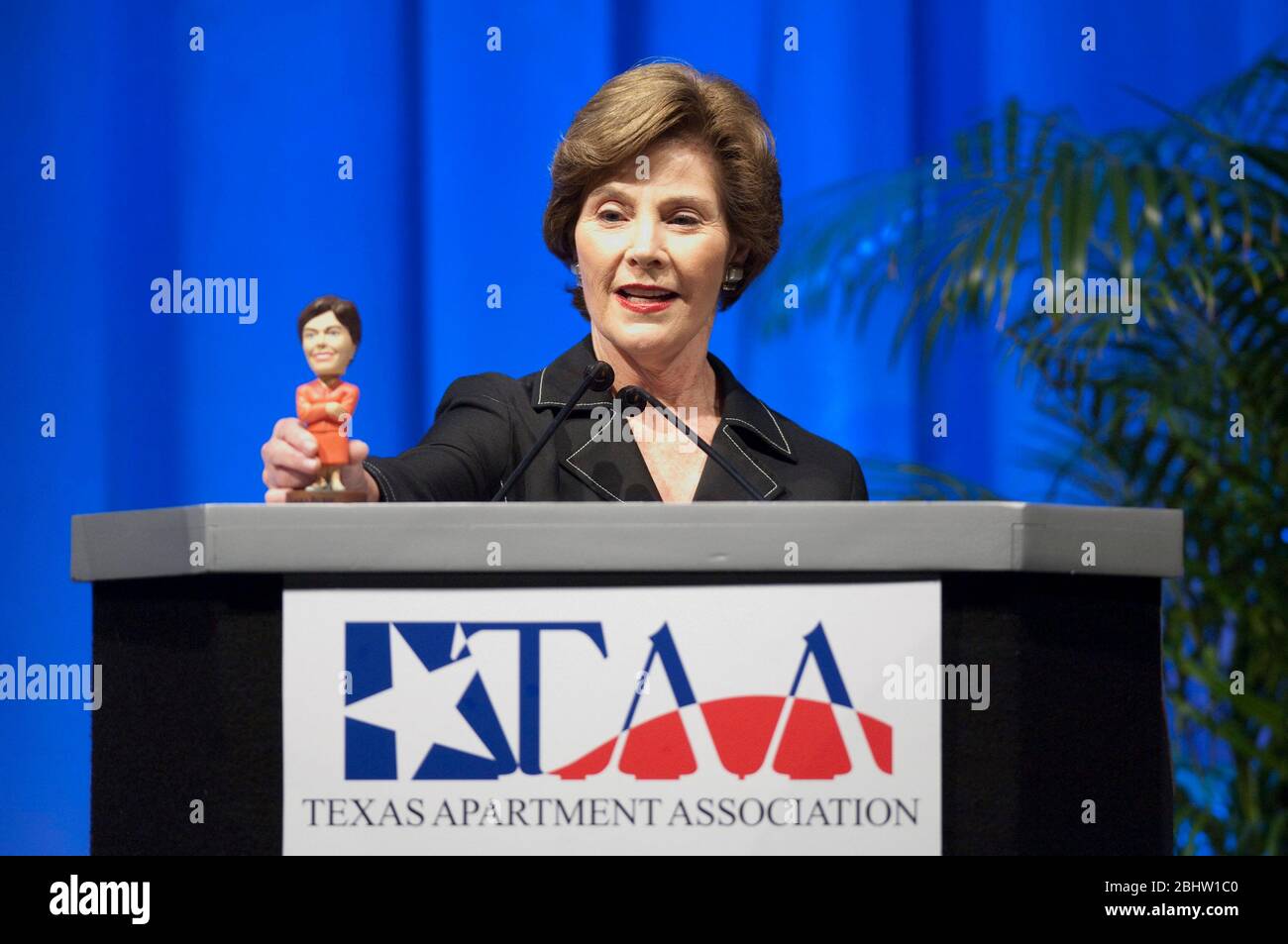 Fort Worth Texas USA, April 13, 2011: Former First Lady Laura Bush ...