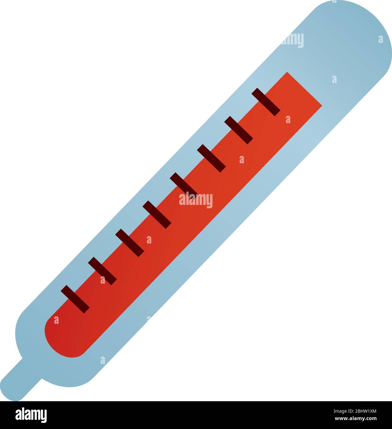 thermometer icon over white background, gradient style, vector ...