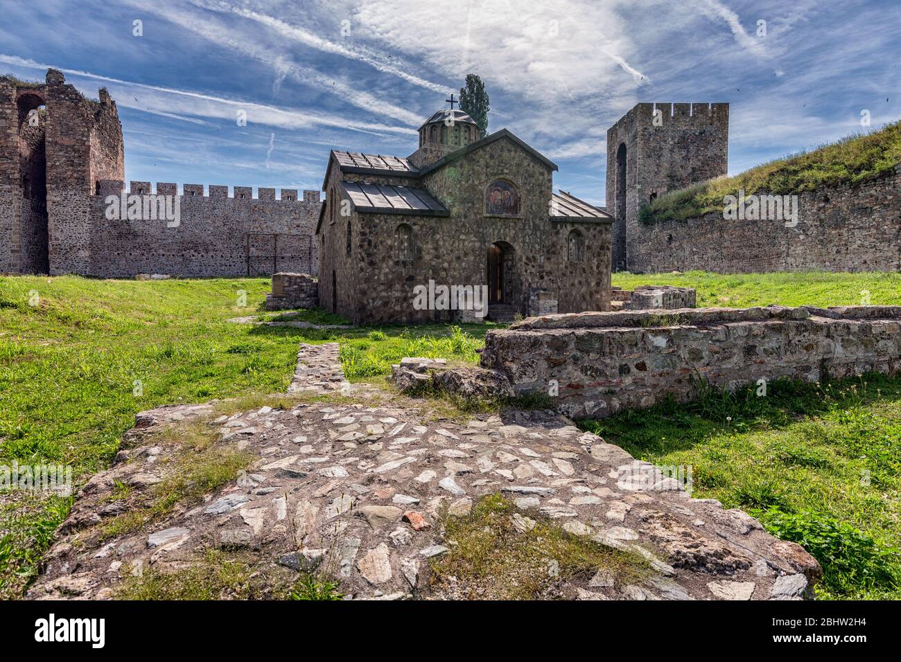 Smederevo Fortress, a medieval fortified city in Smederevo, Serbia and ...