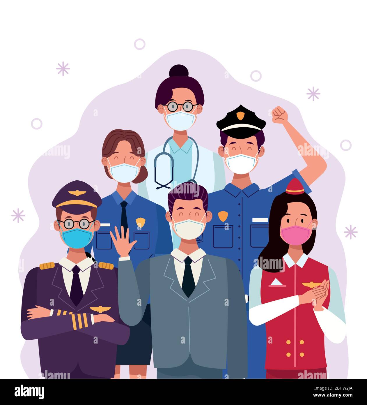 Workers face mask using Stock Vector Images - Alamy