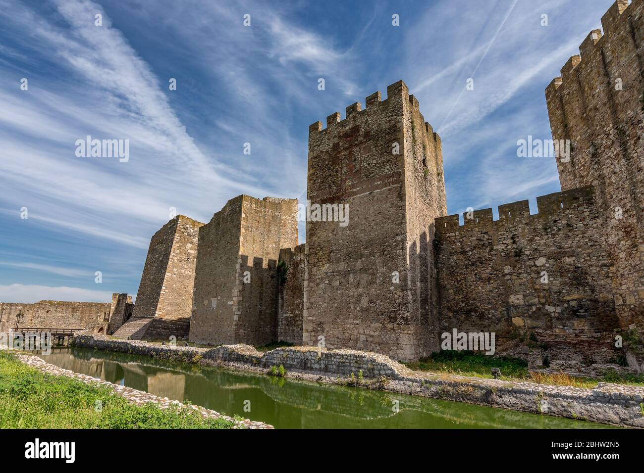 Smederevo Fortress, a medieval fortified city in Smederevo, Serbia and ...