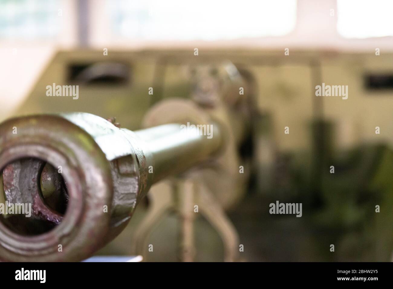 Military equipment of the second world war. Self-propelled gun. Tank ...
