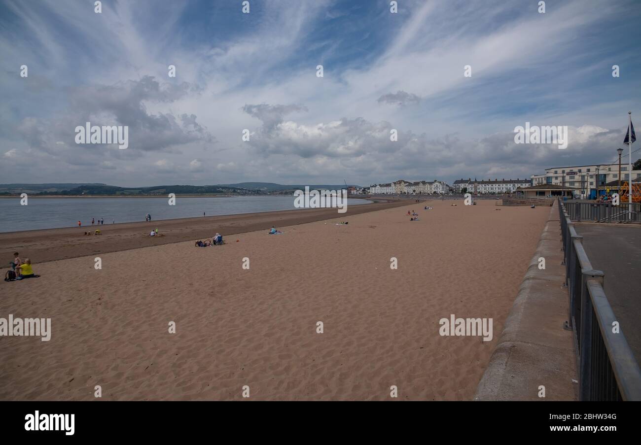 Exmouth in Devon Coastline Stock Photo - Alamy