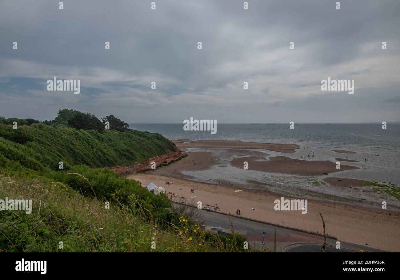 Exmouth in Devon Coastline Stock Photo - Alamy