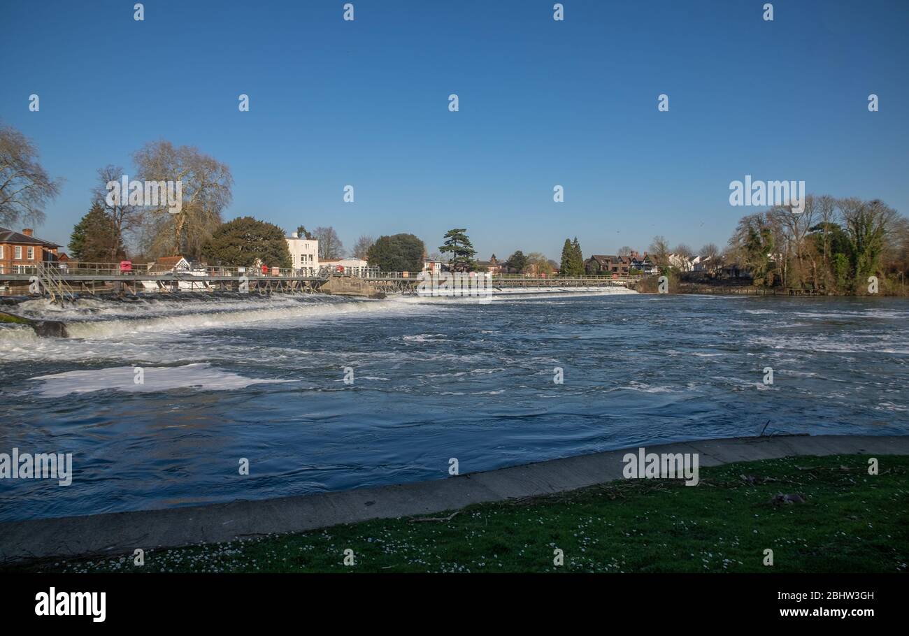Marlow and Bourne End along the River Thames - United Kingdom Stock ...