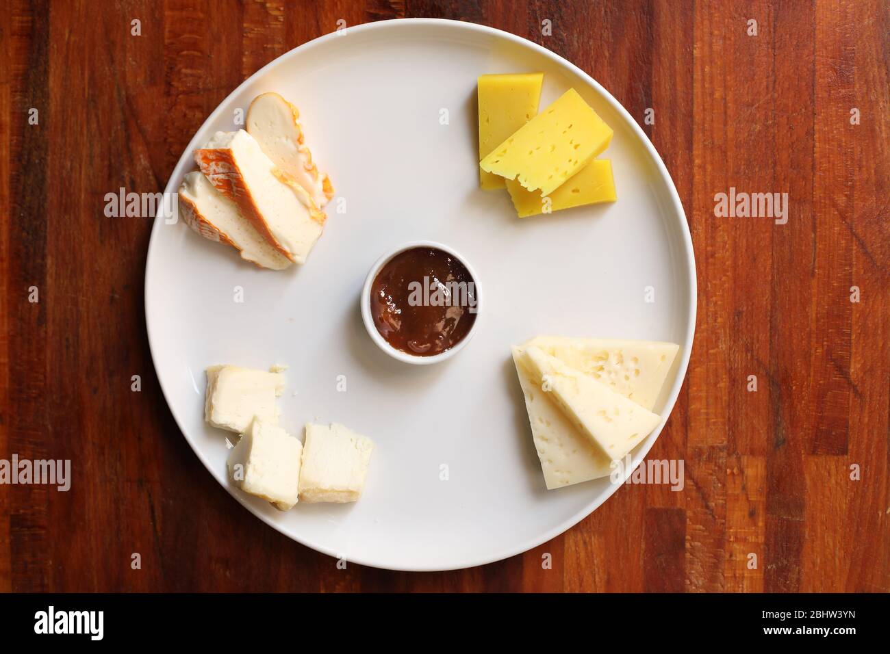 Italian cheese plate in Rome Italy Stock Photo - Alamy