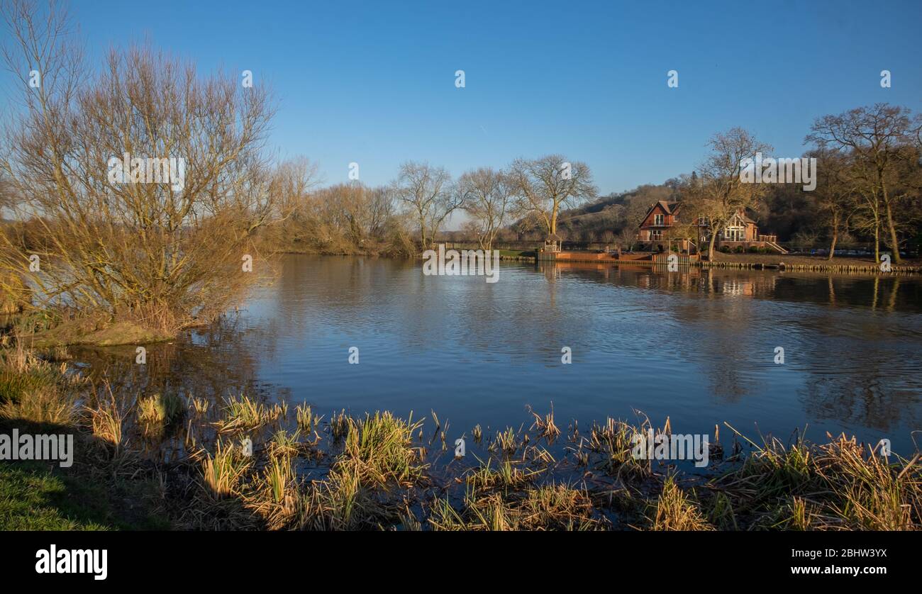 Marlow and Bourne End along the River Thames - United Kingdom Stock ...