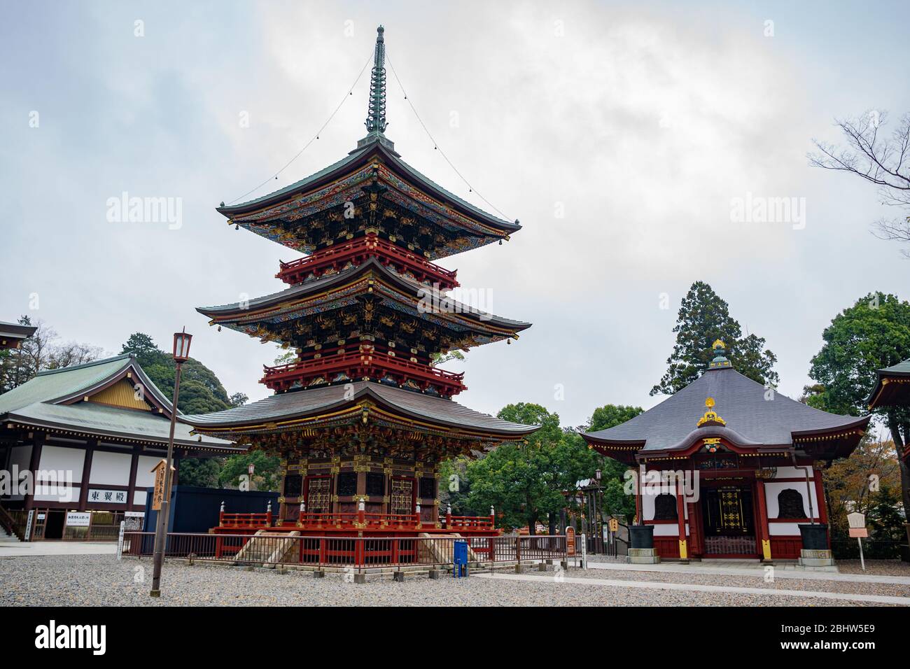 Naritasan Shinshoji Temple was attached with Naritasan Park in Narita ...