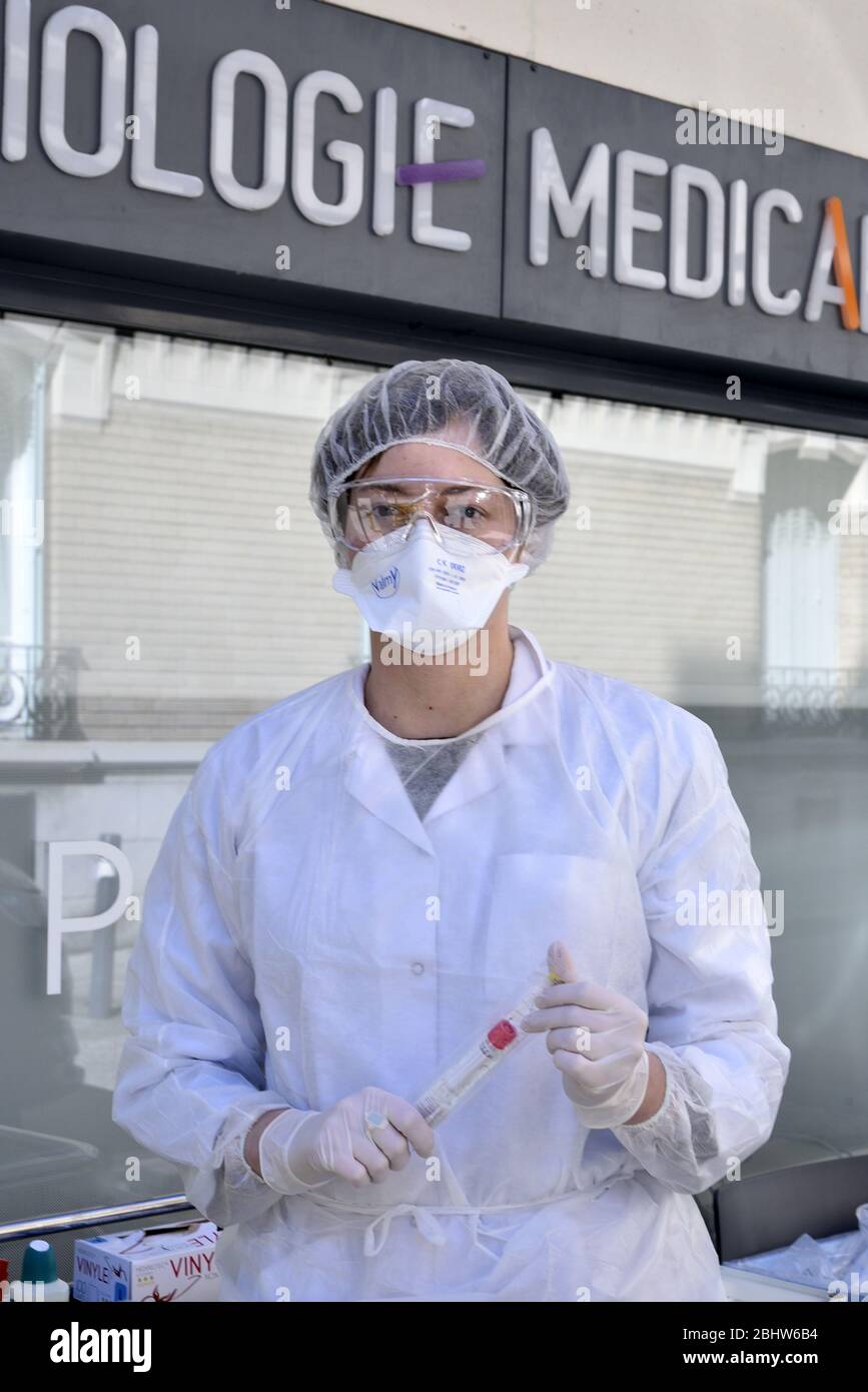Coronavirus screening test Stock Photo - Alamy