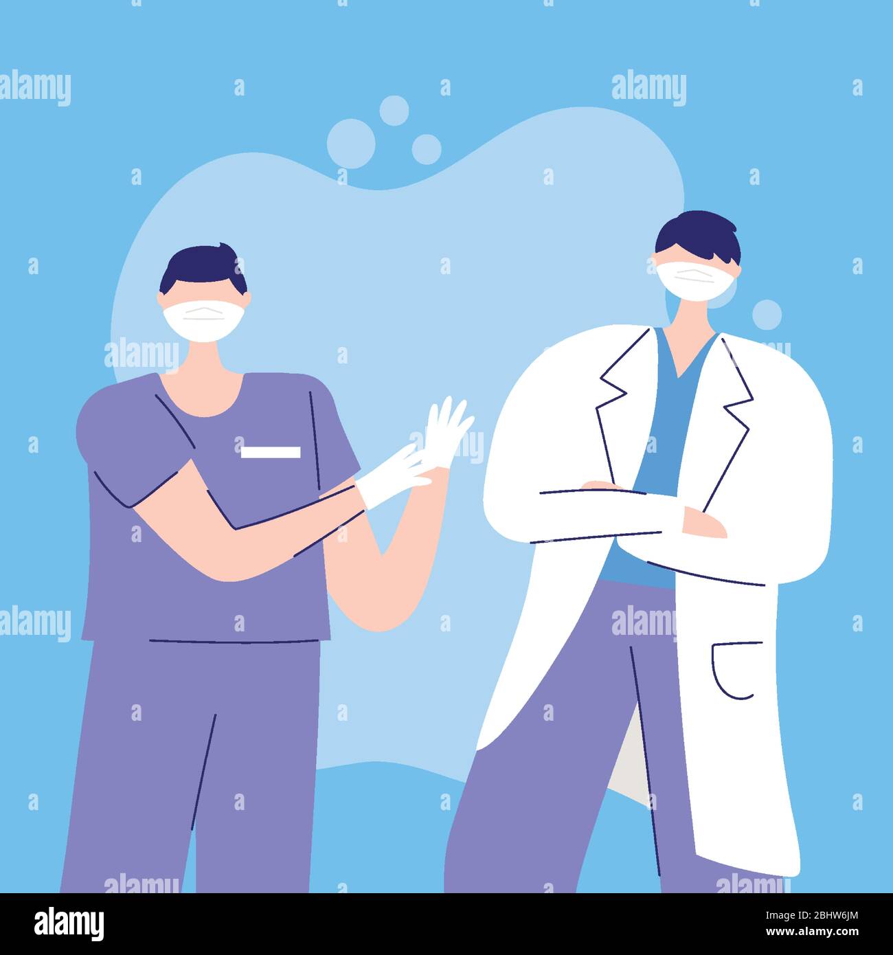 thanks, doctors, nurses, physician and nurse male characters with ...