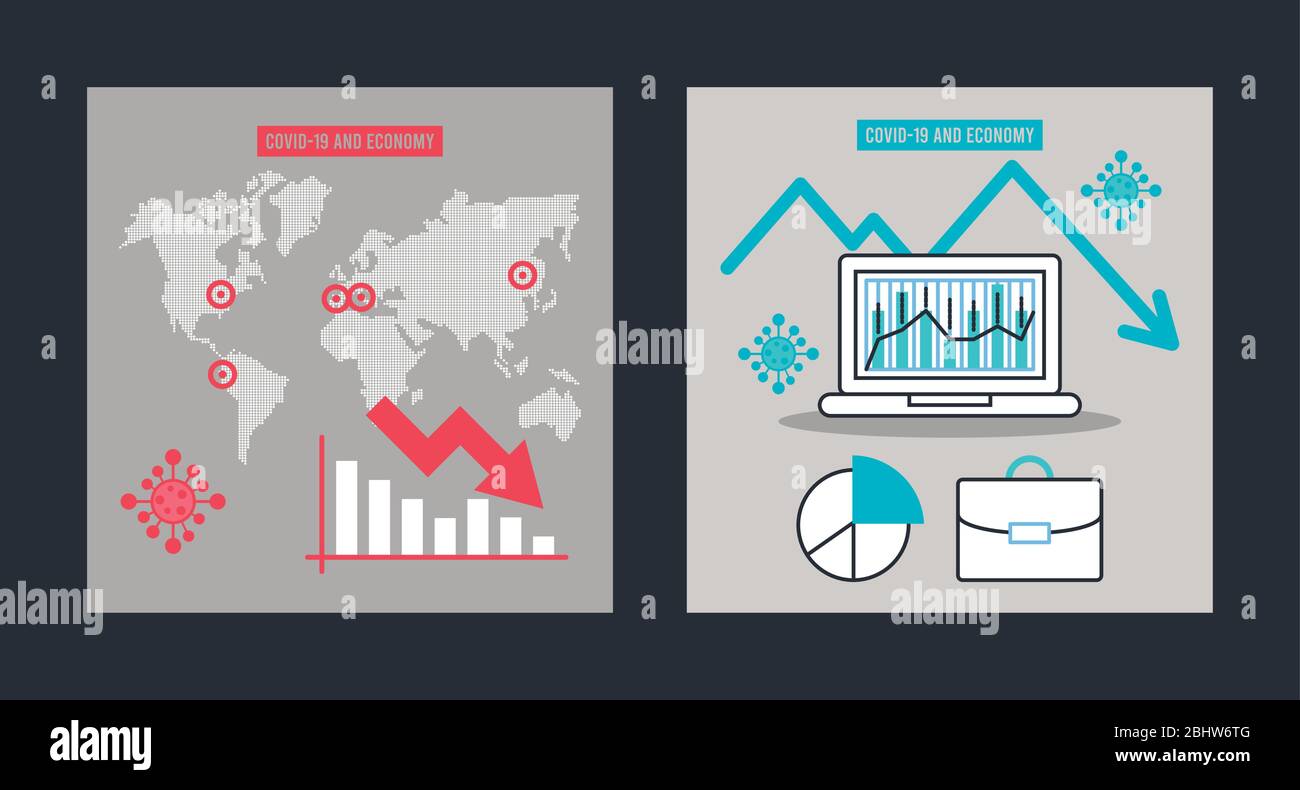 economic recession infographic with statistics Stock Vector Image & Art ...
