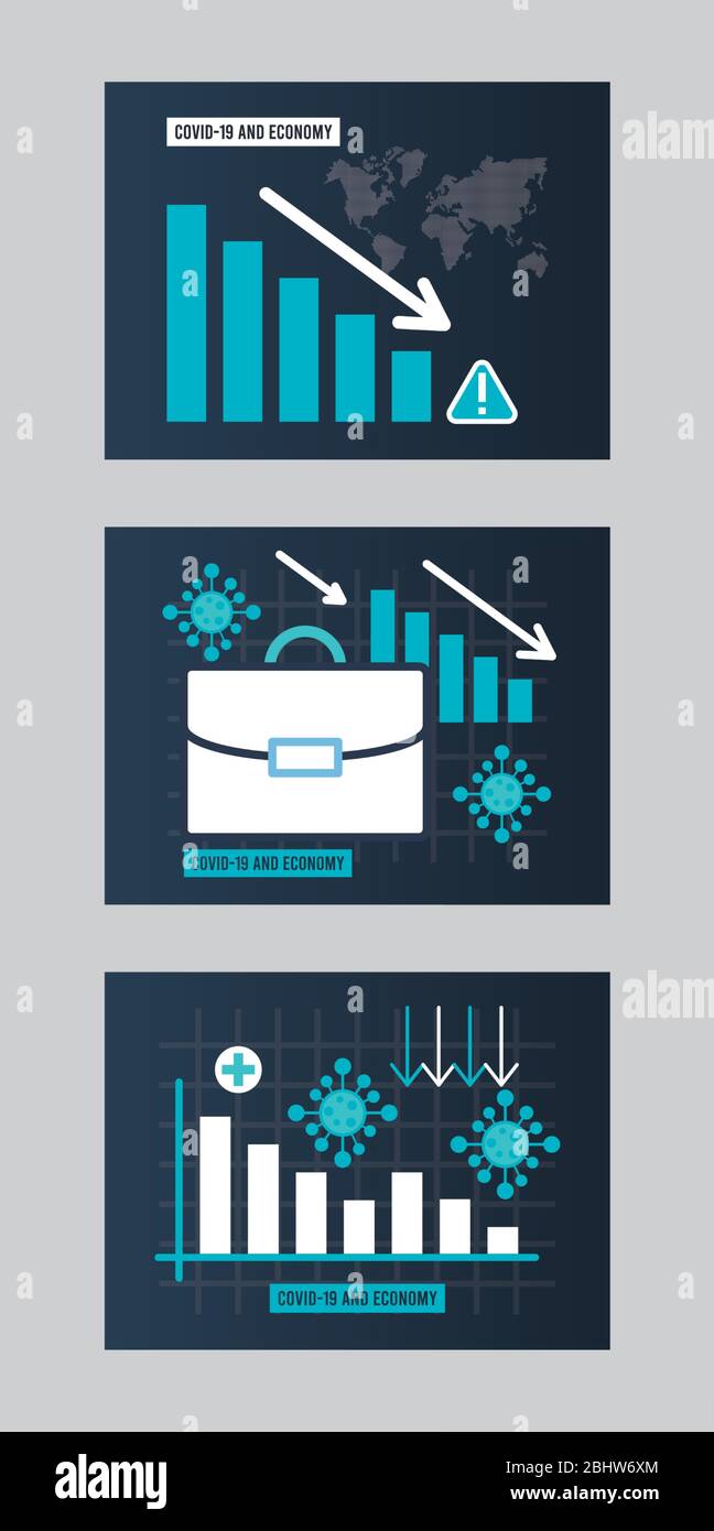 economic recession infographic with statistics Stock Vector Image & Art ...