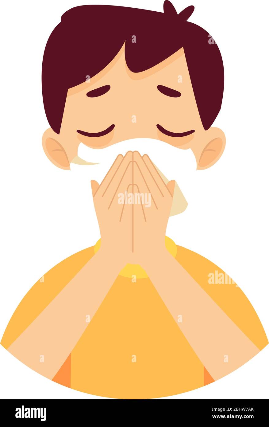 Sick person illustration Stock Vector Images - Alamy