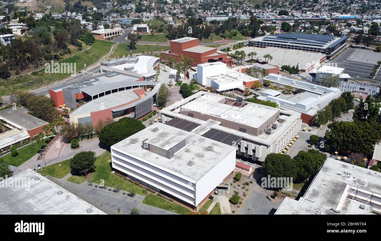 Los Angeles, United States. 25th Apr, 2020. General overall aerial view ...