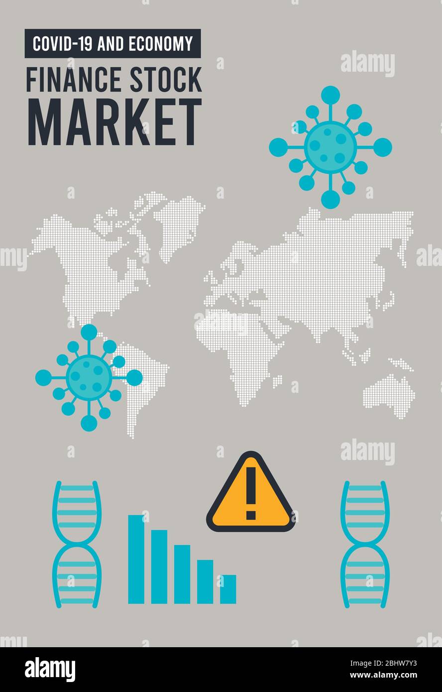 economic recession infographic with earth planet Stock Vector Image ...