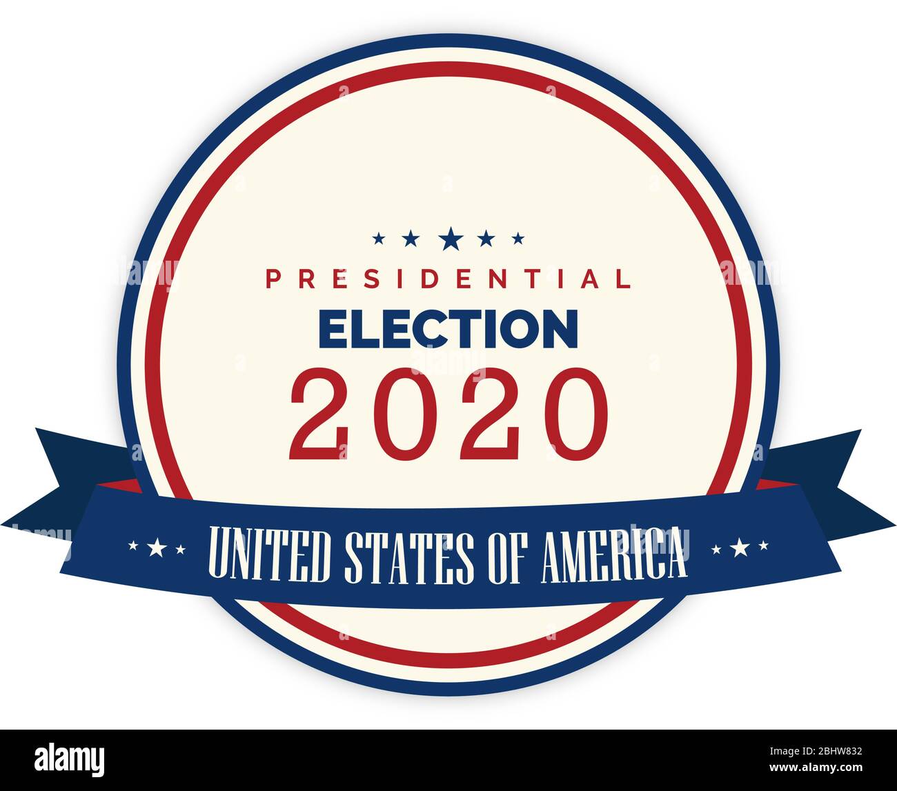 Campaign button of presidential elections 2020 Stock Vector Image & Art ...