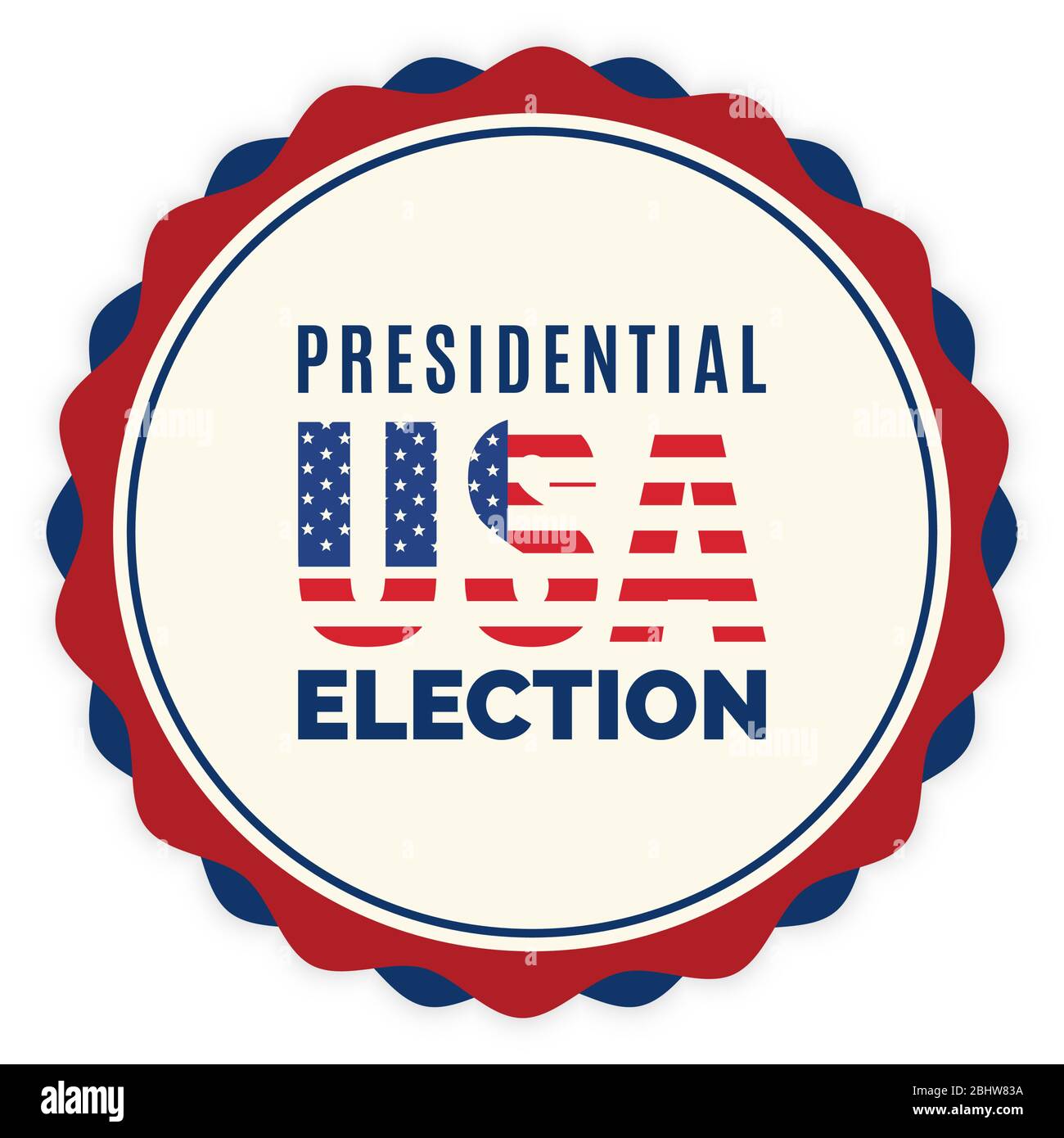 Usa elections badge button Stock Vector Images - Alamy