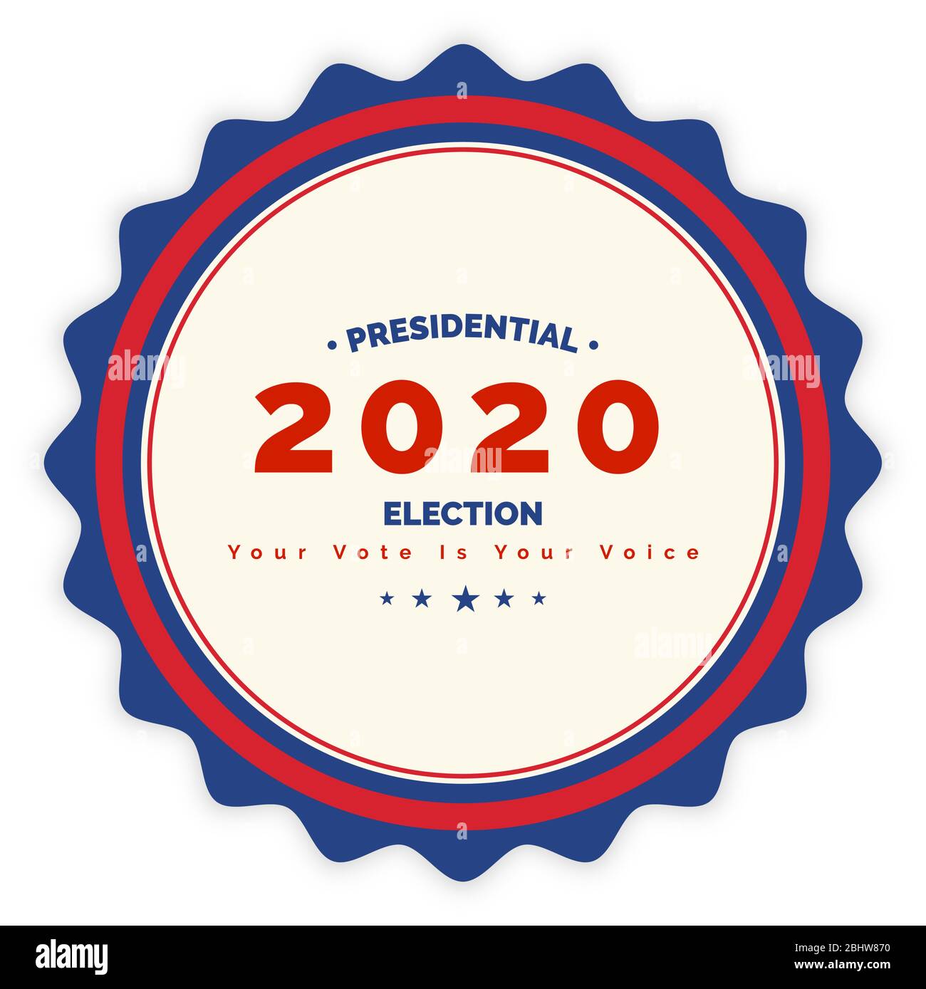 Campaign button of presidential elections 2020 Stock Vector Image & Art ...