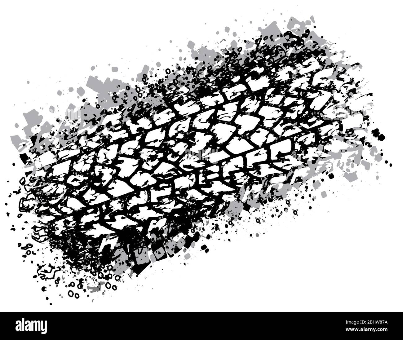 Trace car tire in Cut Out Stock Images & Pictures - Alamy