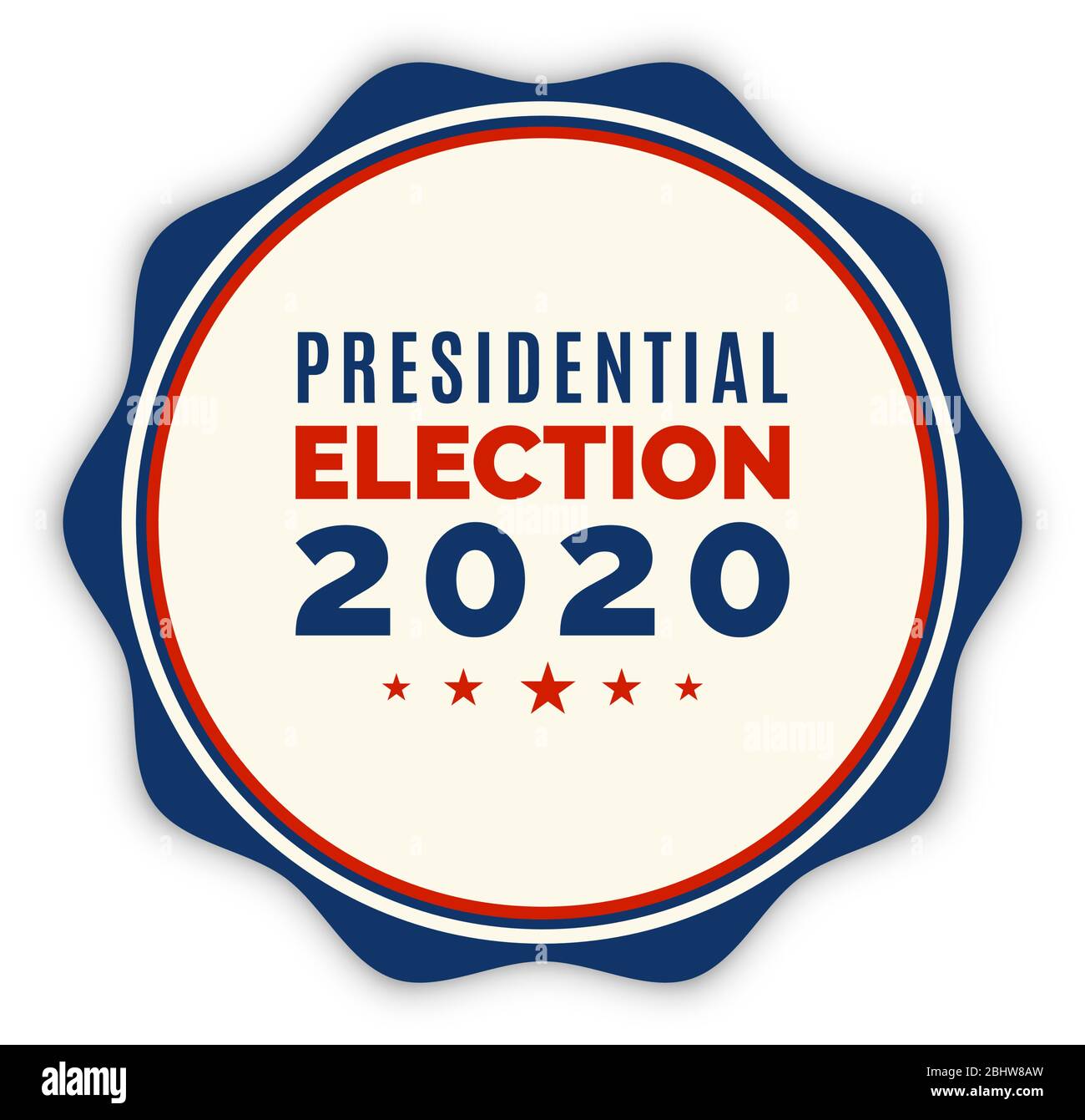 Campaign button of presidential elections 2020 Stock Vector Image & Art ...