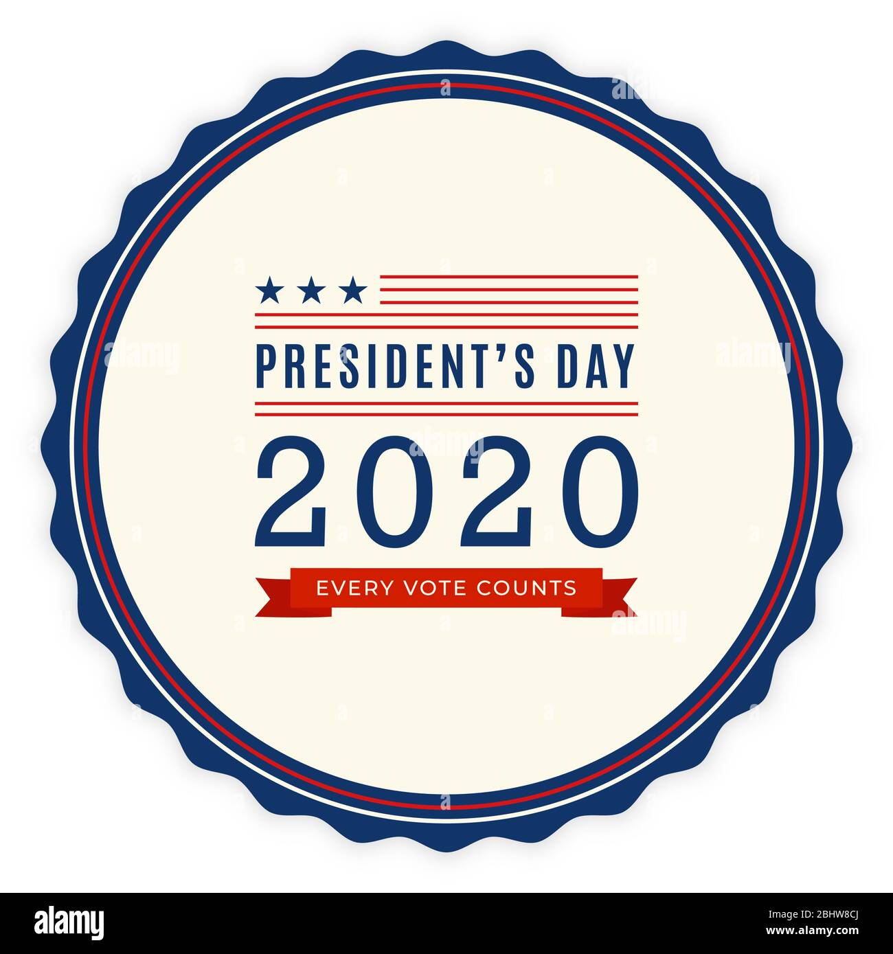 Campaign button of presidential elections 2020 Stock Vector Image & Art ...