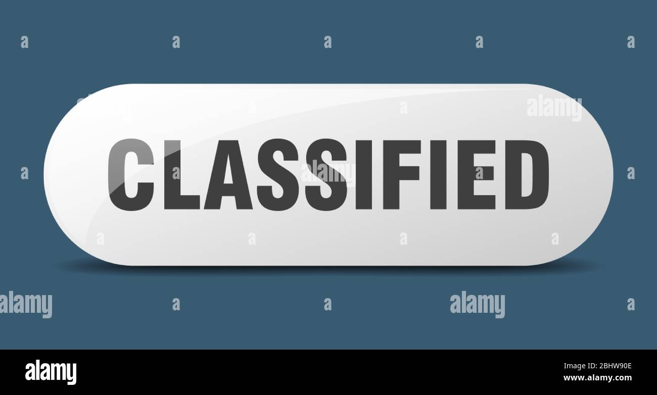 Classified Button Classified Sign Key Push Button Stock Vector Image And Art Alamy
