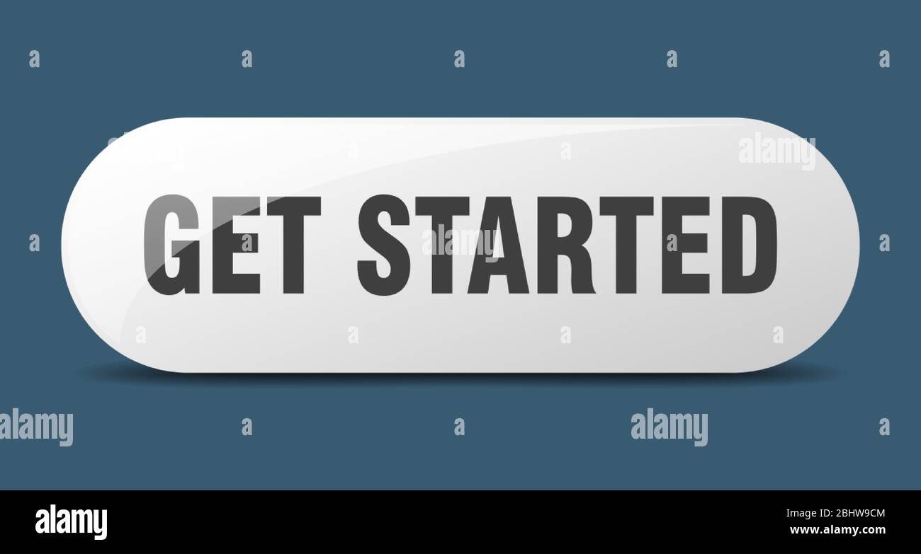 get started button. get started sign. key. push button Stock Vector ...
